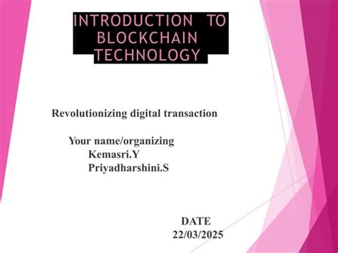 Blockchain And Its Scope And Its Application Pptx