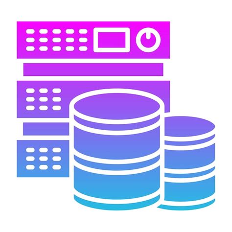 Icono De Almacenamiento De La Base De Datos Vector Premium