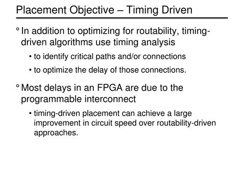 PPT ECE 506 Reconfigurable Computing Lecture 7 FPGA Placement