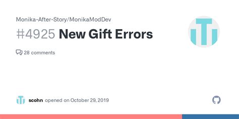 New T Errors · Issue 4925 · Monika After Storymonikamoddev · Github
