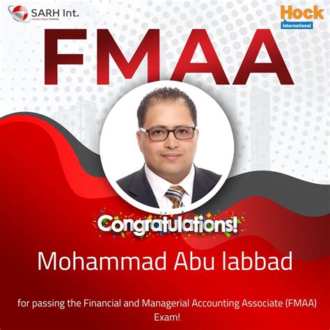 Congratulations To Mohammad Abu Lubbad On Passing The Fmaa Exam And Becoming Certified 🎉🌟 This