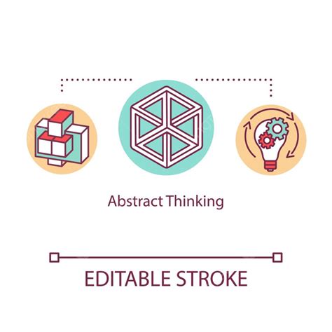Abstract Thinking Concept Icon Illustration Notion Contour Png And