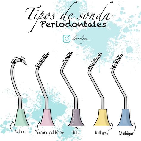Tipos de sonda periodontales en 2024 Odontología estetica Escuela de