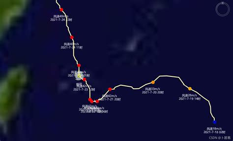 【gis小案例】台风烟花的轨迹动图cesium台风路径 Csdn博客