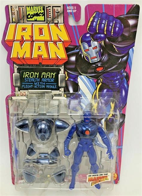 Vintage Marvel Comics Iron Man Stealth Armor 5 Figure 1995 Toy Biz