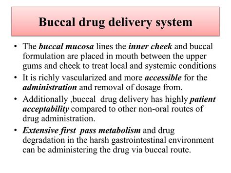 Buccal Drug Delivery System Pptx