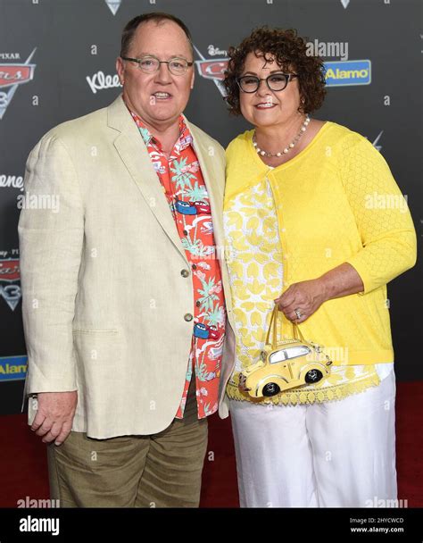 John Lasseter And Nancy Lasseter Arriving To The Cars 3 World