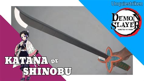 Cómo Hacer la Katana de SHINOBU de Cartón Tutorial Kimetsu no yaiba