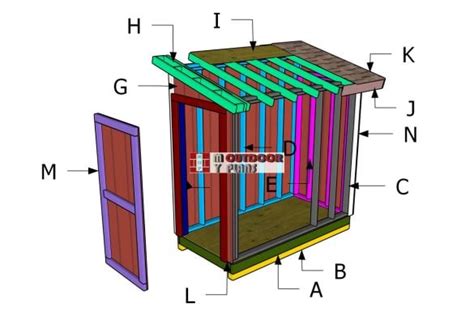 4×4 Lean To Shed Plans Pdf Download Myoutdoorplans