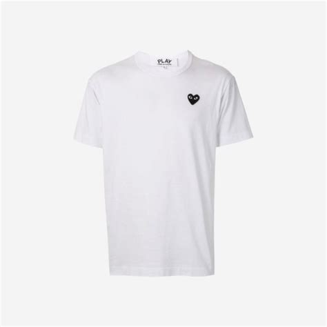 플레이 꼼데가르송 레드 하트 티셔츠 블랙 Play Comme Des Garcons Kream