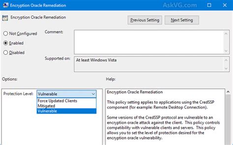 Fix Credssp Patch Causing Rdp Authentication Error Due To Encryption Oracle Remediation Askvg