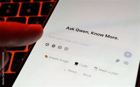 Alibaba S Qwen AI Interface Seen On The Screen Of Smartphone Placed On