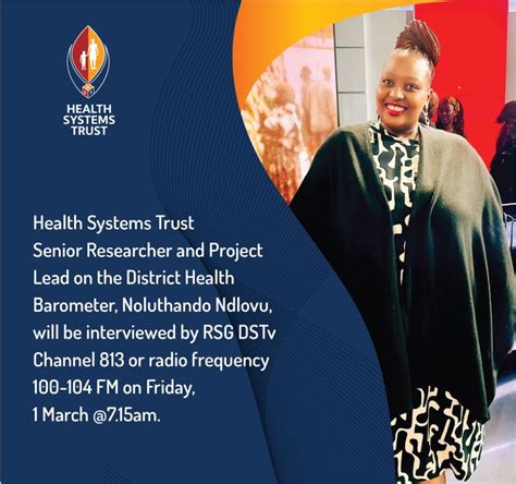 Health Systems Trust On Linkedin Healthsystemstrust Districthealthbarometer