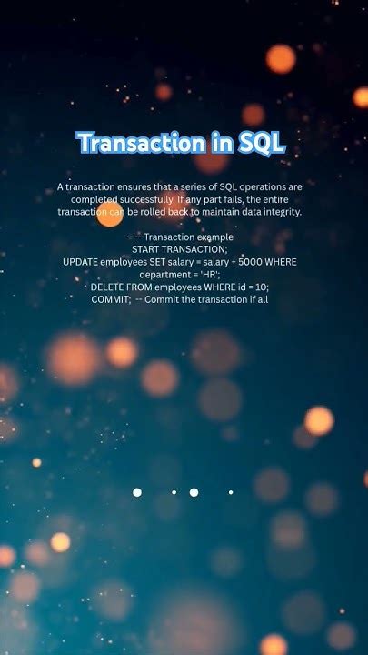Transaction In Sql 💻 Sql Sqltips Sqlforbeginners Sqltraining