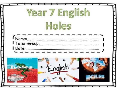 Holes Differentiated Work Booklets Teaching Resources