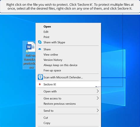 Protecting Files On Windows