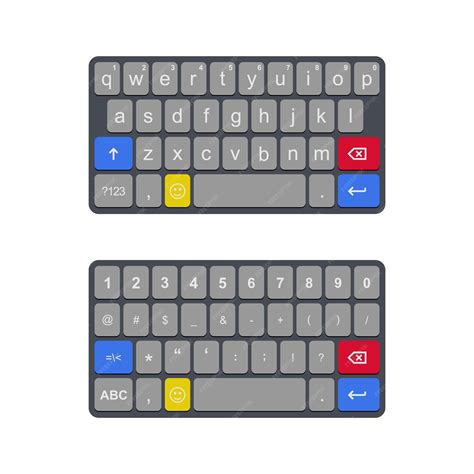 Premium Vector Virtual Keyboard Vector Illustration Qwerty Virtual