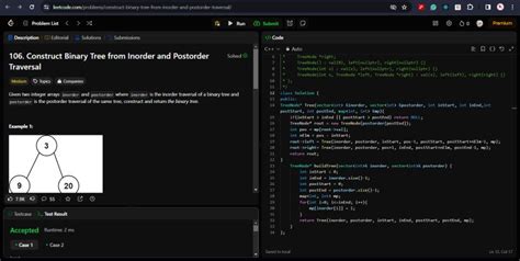 How To Construct Binary Tree From Inorder And Postorder Dipika Gandash Posted On The Topic