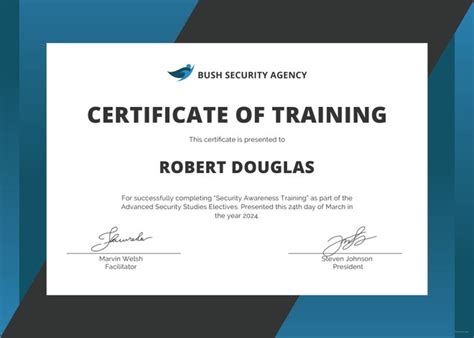 Safety Training Certificate Sample