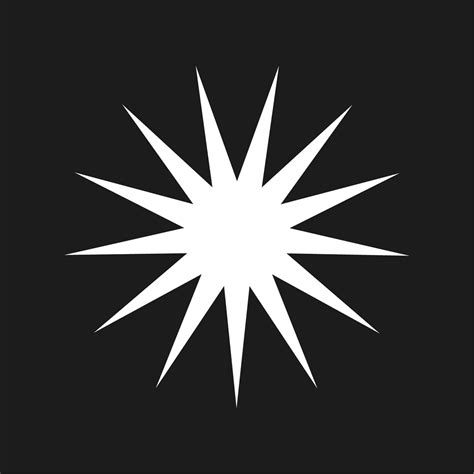 13 Point Star Shape Vinyl Decal Star Symbol Sticker Etsy