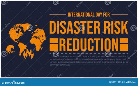 International Day For Disaster Risk Reduction 13 October Stock