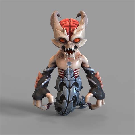 Doom Eternal Whiplash Toy Stl 3d Printable Model