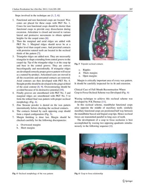 Wax Pattern Pdf