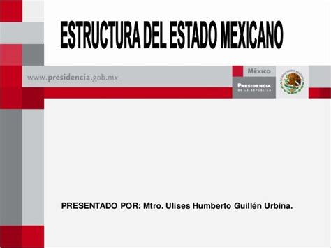 Unimex Estructura Del Estado Mexicano