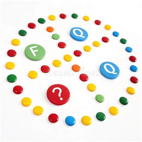 Frequently Asked Questions Dots And Marks Isolated On White Background Stock Illustration