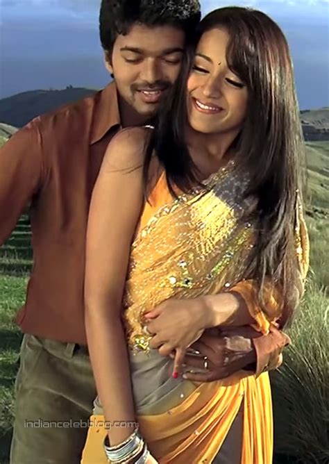 Trisha Kollywood Sexy Saree Kuruvi S1 8 Hd Caps