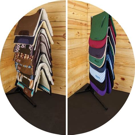 Easy Up® 8 Tier Free Standing Saddle Pad Rack Stand Schneiders