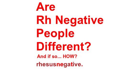 Toxins Affect Rh Negative People More Than Rh Positive People Artofit