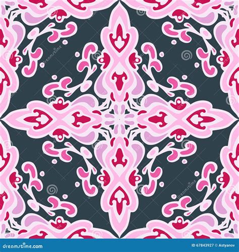 Seamless Vector Geometric Pattern Damask Stock Vector Illustration Of Pattern Design 67843927