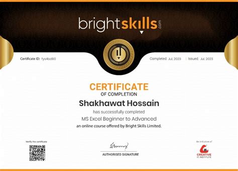 shakhawat hossain on linkedin bright skill creative it institute ms excel ms powerpoint