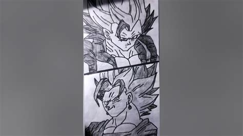 Drawing Dbs Fusions 😍🥶 Shorts Satisfying Viral Art Youtube