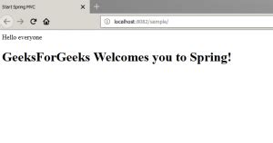 Spring Mvc With Jsp View Geeksforgeeks