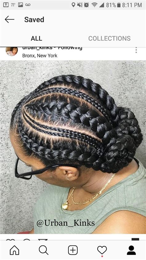 Pin By Tynisha Clarke On Braids Braided Bun Hairstyles Cornrow Updo
