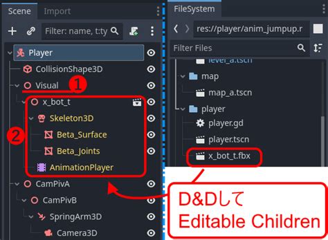 【godot 43 Character Controller】third Person Character Controller 作成中（2