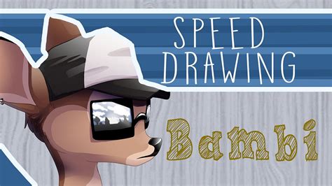 Timelaps Drawing A Bambi Thing Youtube