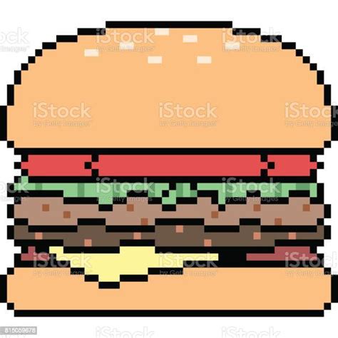Vextor 픽셀 아트 만화 0명에 대한 스톡 벡터 아트 및 기타 이미지 0명 건강에 좋지 않은 음식 고기 Istock