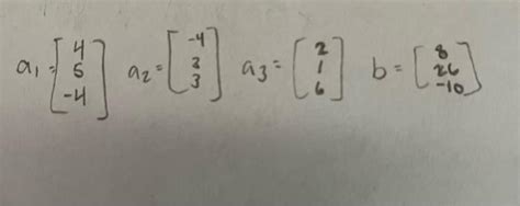 Solved Determine Whether B Can Be Written As A Linear