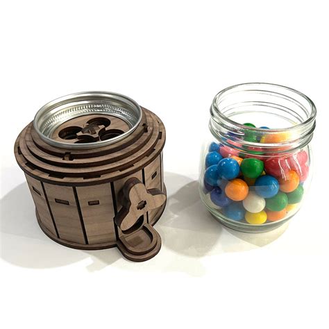 Mason Jar Mini Gumball Machine Glowforge Shop