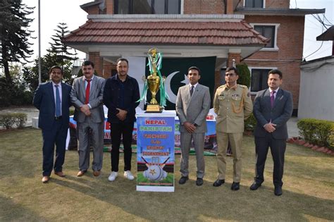 नेपाल पाकिस्तान फ्रेन्डसिप क्रिकेट प्रतियोगिताको ट्रफी सार्वजनिक