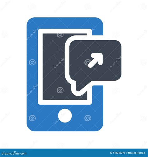 Send Message Glyph Color Flat Vector Icon Stock Vector Illustration