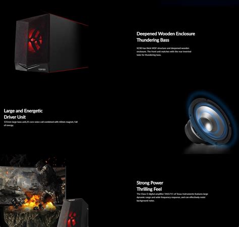 Edifier X230 Gaming 2.1 (28W) w/Subwoofer Speaker – ALL IT Hypermarket