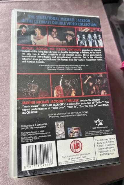 Michael Jackson Double Vhs Video £1048 Picclick Uk