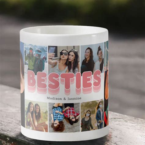 Besties Best Friend Photo Collage Coffee Mug Zazzle
