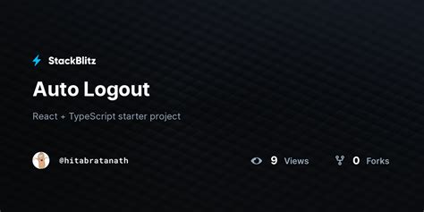 Auto Logout Stackblitz