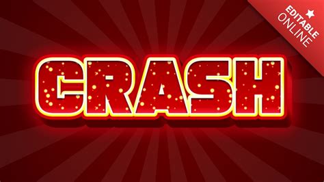Crash Text Effect Generator