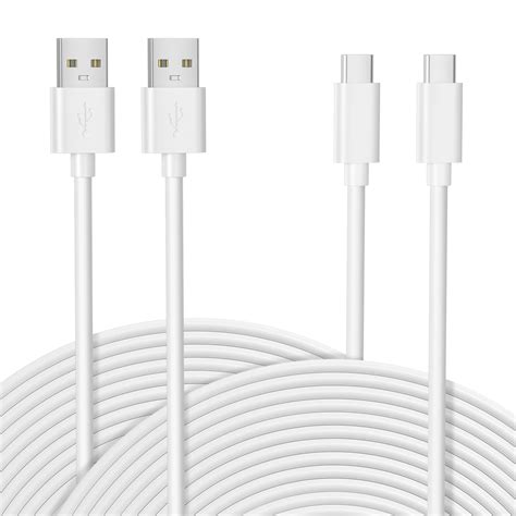 Ps5 Controller Charger Cable 20ft 2pack Extra Long Usb A To Usb C Cable Cord Usb